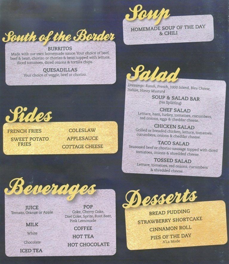 CROSS ROADS DINER MENU – Cross Roads Diner